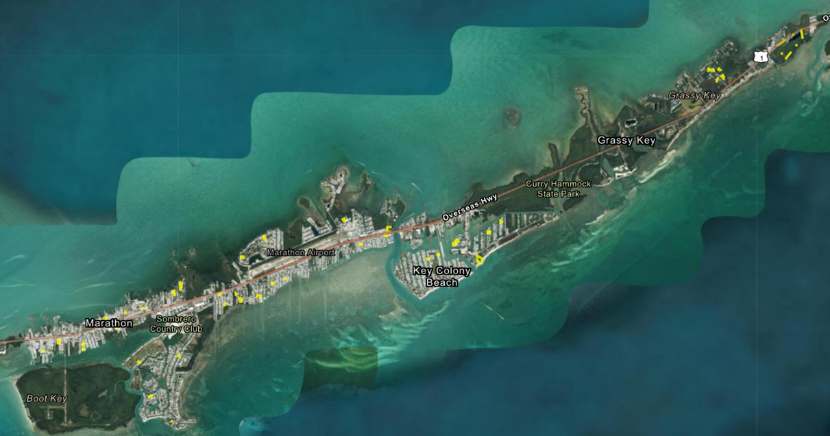 AERIAL ADULTICIDE MISSION: 7/8/25 Knights, Vaca, Boot, Key Colony, Coco ...